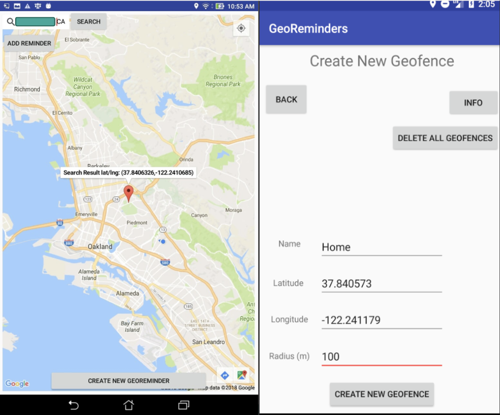 Geo-based Reminders App – Sean Cavalieri